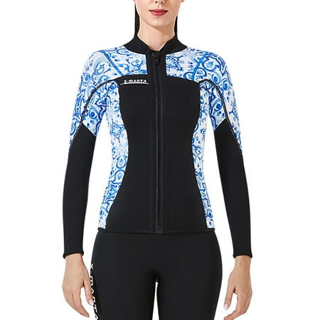 ziyahi DIVE SAIL 1.5MM Wetsuit Tops Neoprene Keep Warm Wetsuits Jacket ...