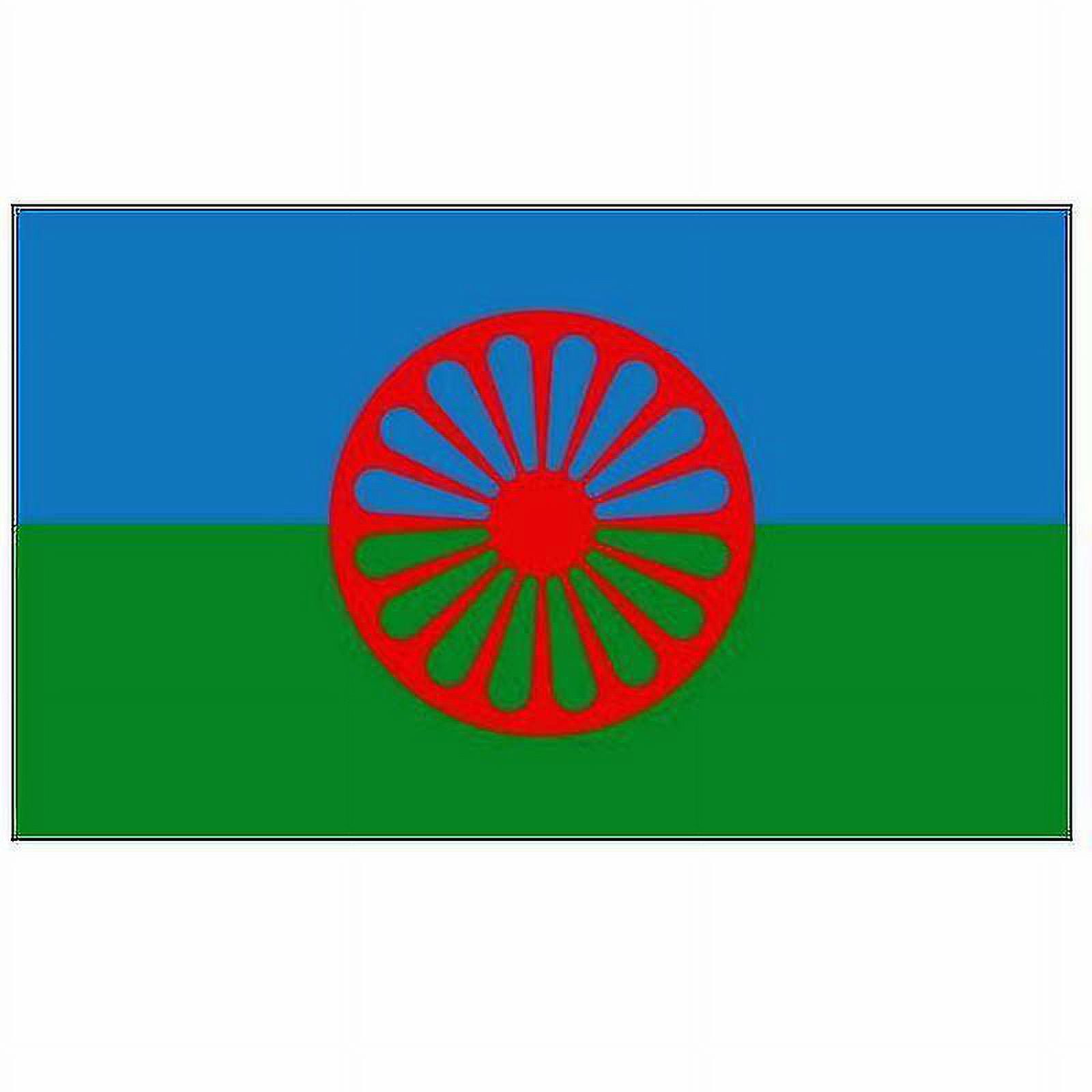 Bandera gitana Rom de 90x150cm del pueblo romaní, bandera personalizada ...