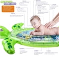 Gebra Sea Turtle Inflatable Tummy Time Mat, Waterproof Activity Toy for ...