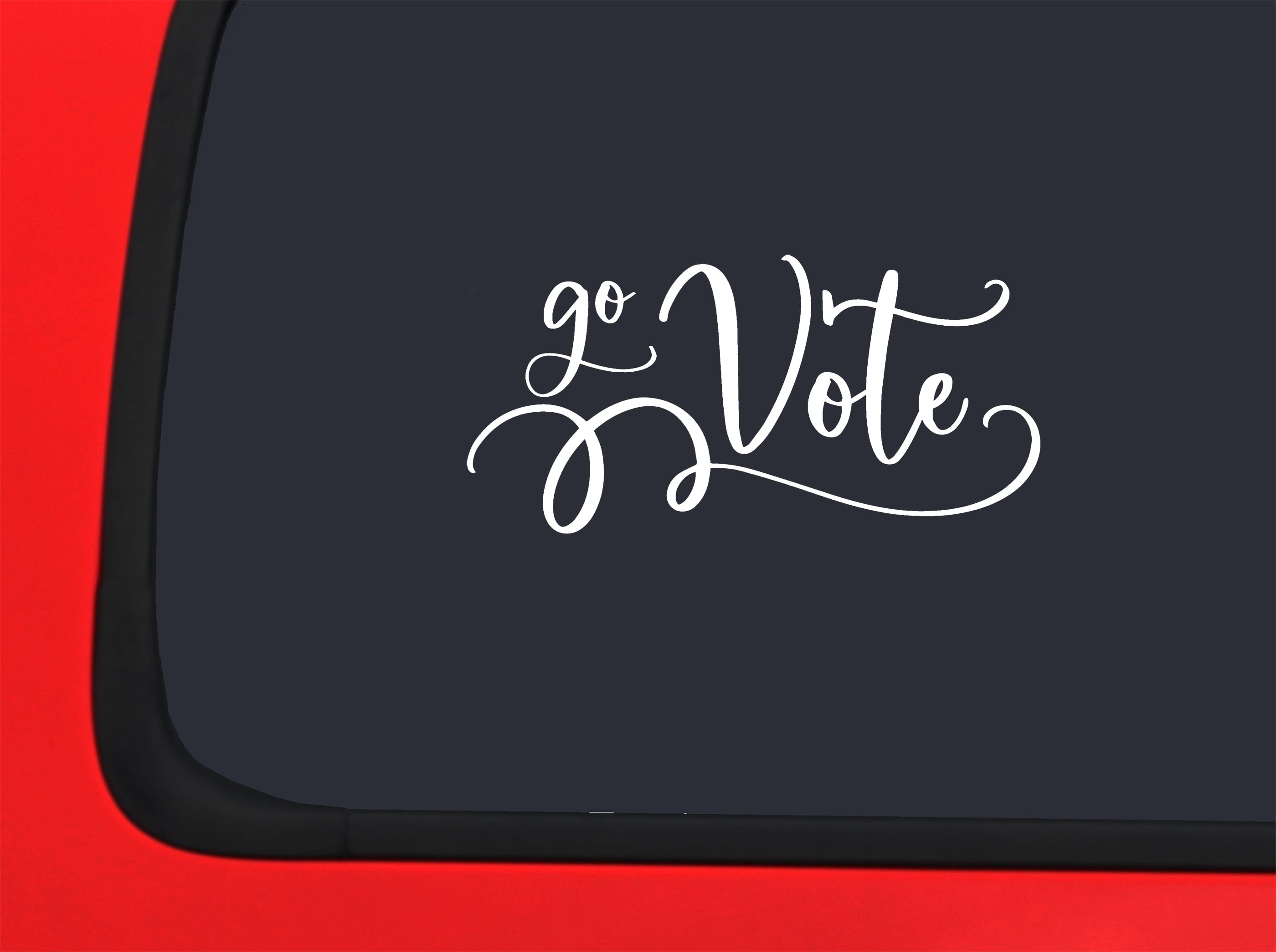 Car Sticker Go Vote Politics Election Voting Freedom Opinion Car Window ...