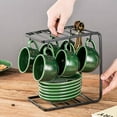 vicrays Ceramic Espresso Coffee Cups - 4 oz Porcelain Espresso Cups Set ...
