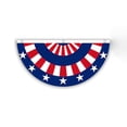 35.4x17.7in Patriotic Nylon Fan Flag Banner, USA Themed Hanging Bunting ...