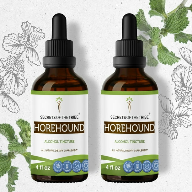 Horehound Tincture Alcohol Extract, Organic Horehound (Marrubium ...