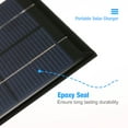 2W/5V Portable Solar Charger With USB Port Monocrystalline silicon ...