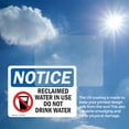 (2 Pack) Reclaimed Water In Use Do Not Sign - Walmart.com