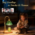Candle Warmer Lamp with Adjustable Height - Flameless 4-Level Dimmable ...