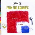 FabricLA Shaggy Faux Fur Fabric - 20" X 20" Inches Pre Cut - Use Fake ...
