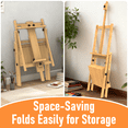 Yacona Easel for Painting, Large Beech Wood Art Easel for Adults ...