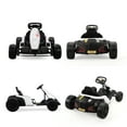 TOBBI 24V Kids Electric Drifting Go Kart UP to 8MPH W/ Helmet Set Music ...