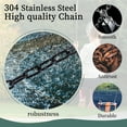 64inch Hanging Swing Chair Chain (2)+ 4 Free Quick Links, 1000LB Load ...