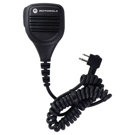 Motorola Shoulder Speaker Microphone Radio Walkie Attachment - Black ...