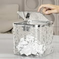 Euaioeiu Water Ripples Desktop Trash Can with Push-Button Pop-Up Lid ...