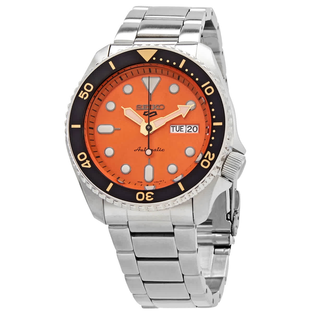 Seiko 5 Sports Automatic Orange Dial Men's Watch SRPD59K1 - Walmart.com