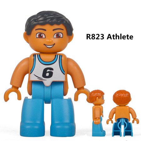 Lego Duplo Action Figures Family Member Police Doctor Sportsman Big ...