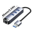 USB/Type C to Gigabit RJ45 Ethernet Adapter USB3.0 Hub,Aluminum ...