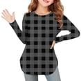 Avtoify Long Sleeve Print Shirts Kids Hem Side Slit Soft Tunic T Shirts ...