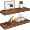 Ballucci Modern Floating Shelves, Set of 4 Wood Wall Mount Shelves ...