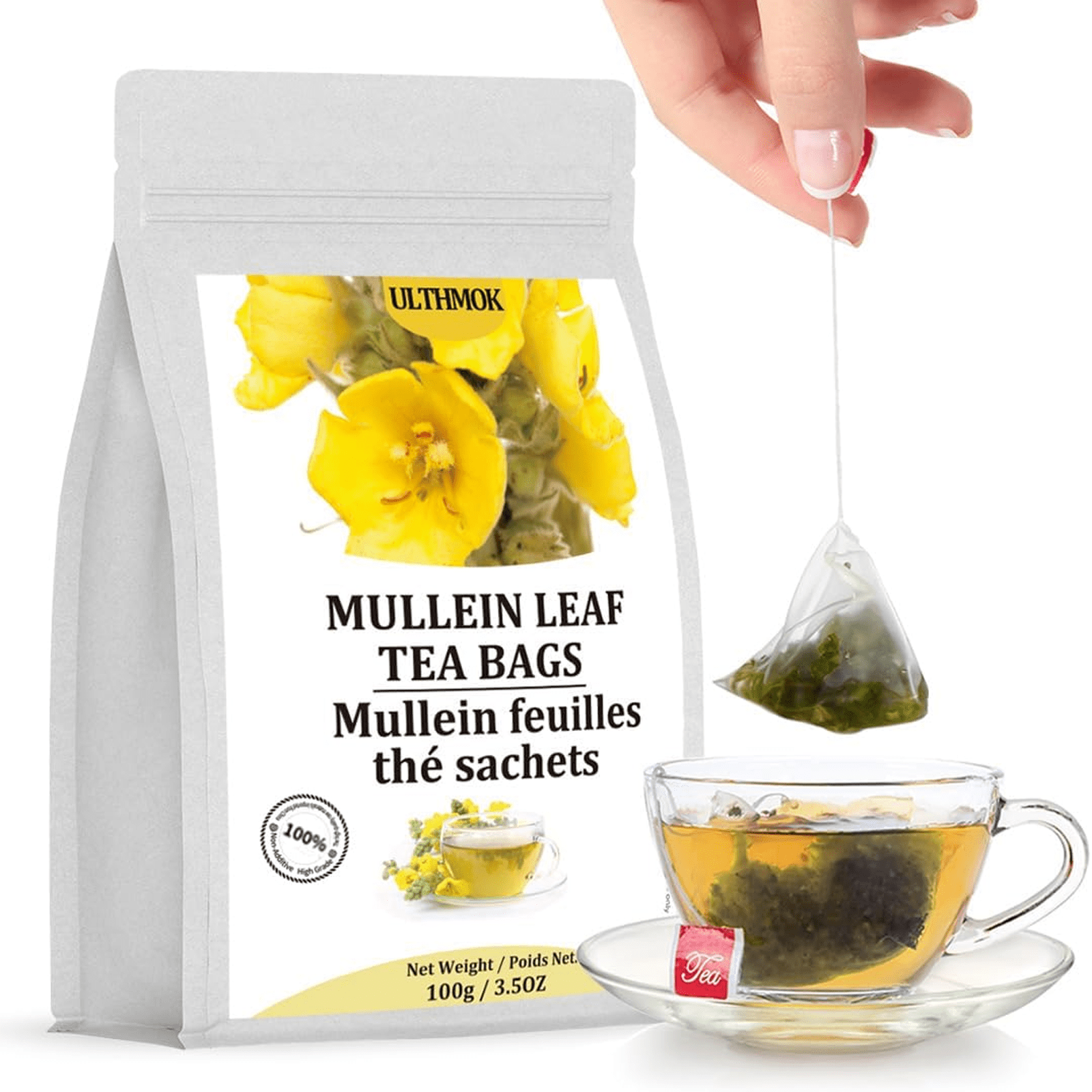 Click here for Ulthmok 50 Mullein Leaf Tea Bags. Made With 100 Pu... prices