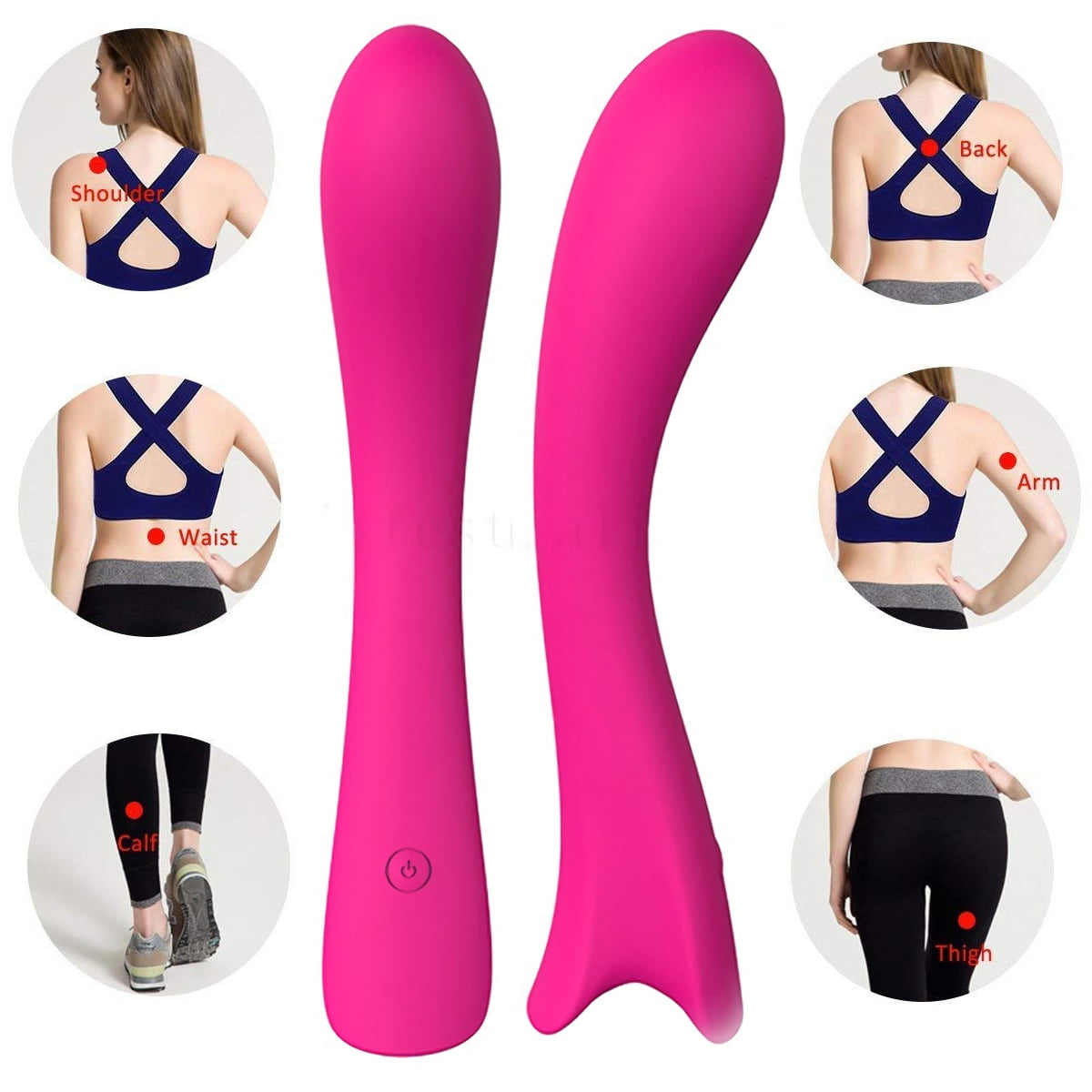 Personal Handheld Wand Massager Cordless Rechargeable 9 Vibrating Modes