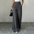 AzureSilk Flowy Pants For Women Wide Leg Pants Decorative Double ...