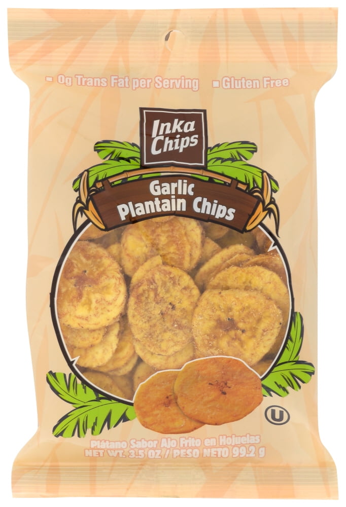 Inka Crops Plantain Chips, Garlic, 3.5 Oz. - Walmart.com