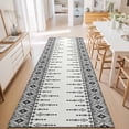 2x6 Washable Area Rugs,Boho Ethnic Abstract Style Non-Slip Ultra Soft ...