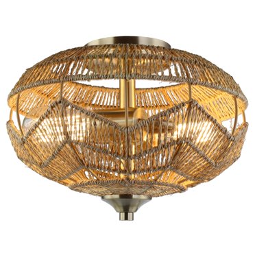 Possini Euro Design Janie Industrial Semi Flush Mount Fixture 15 1/2 ...