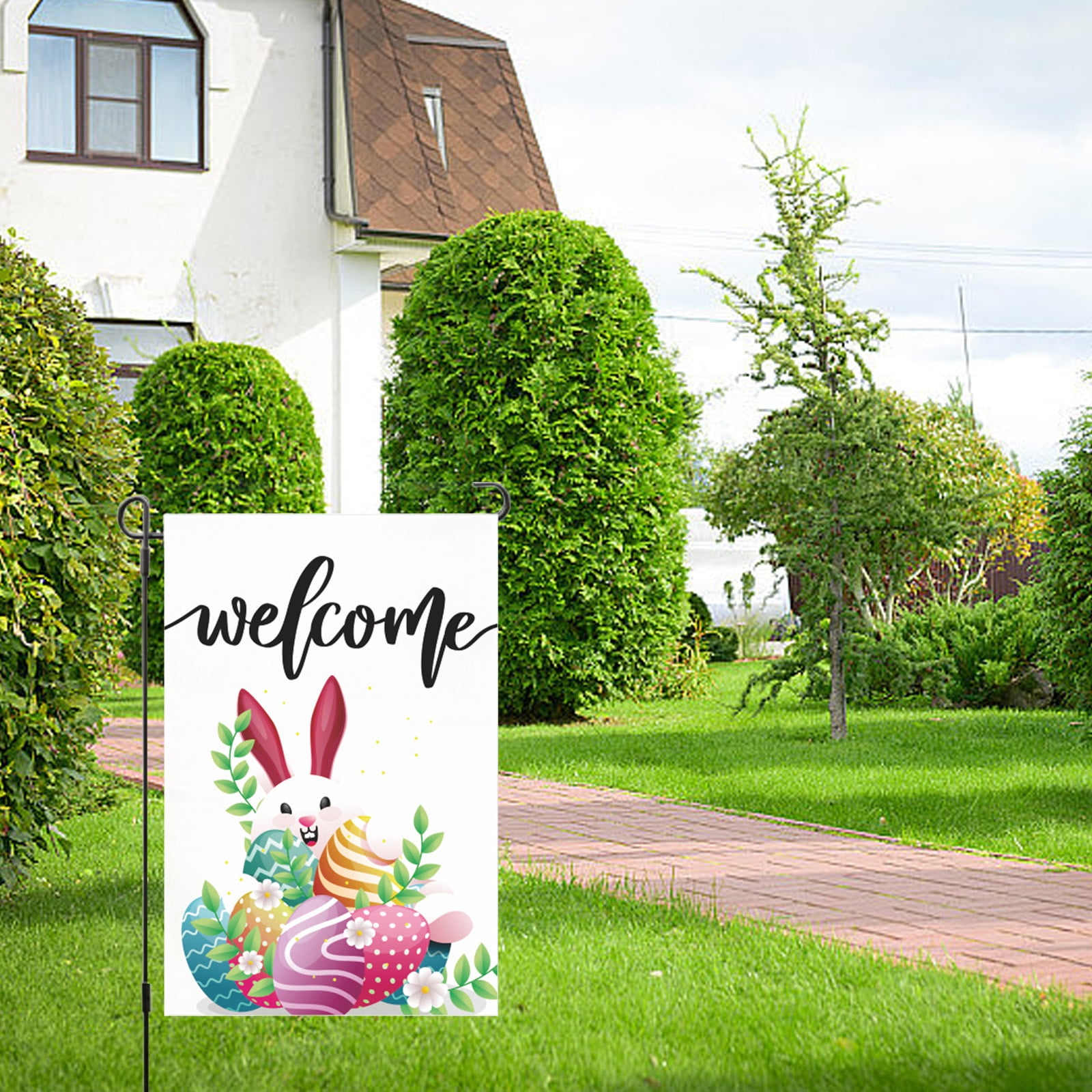 Xihbxyly Letrero de Pascua para Jardín, Decoración Personalizada de ...