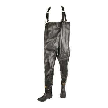 Herco Heavy Duty Rubber Steel Toe Hip Waders (Black/Yellow) - Walmart.com