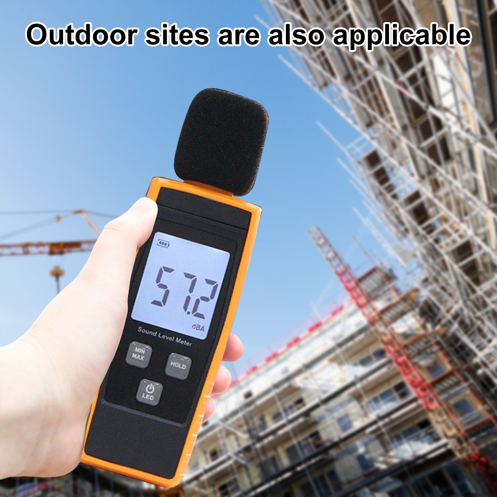 Happy date Decibel Meter Precise Data Retention Ergonomics Handle Sound ...