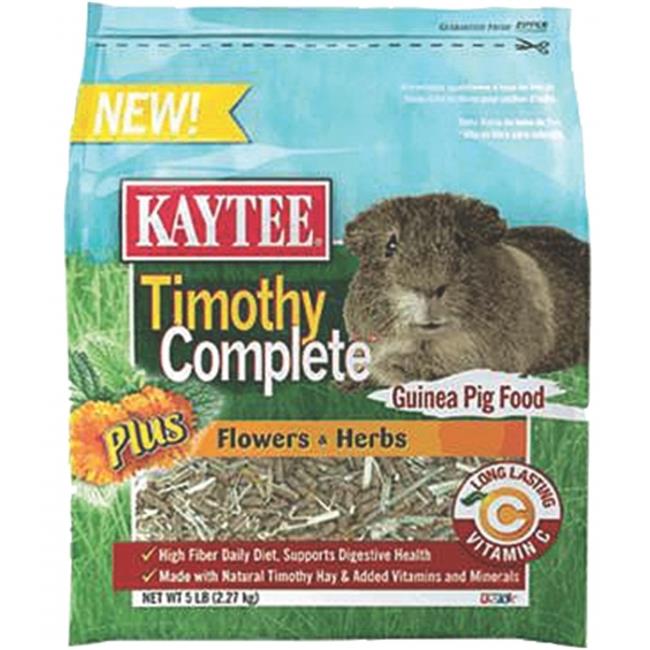 Timothy Complete plus Flowers & Herbs Guinea Pig Food 5 Pound ...