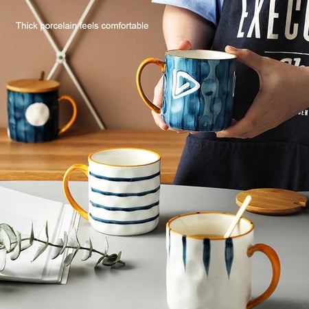 400ml Japanese Ceramic Coffee Mug 400ml Japanese-style Pattern Ceramic ...