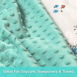 JumpOff Jo Standard Toddler Nap Mat Sleeping Bag for Preschool, 43 x 21 in - Moonlight Mermaid ...