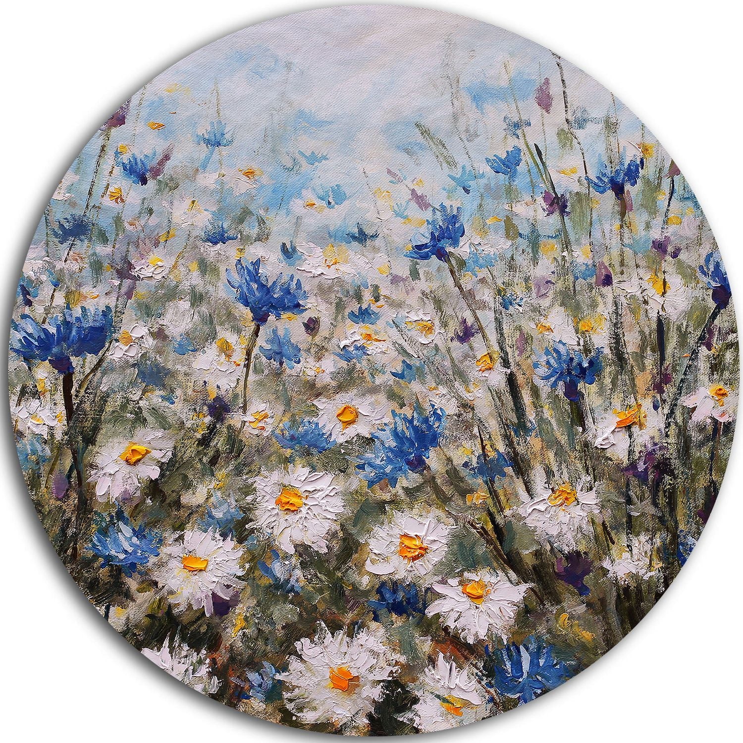 Click here for Designart Design Art Glade Of Cornflowers And Dais... prices