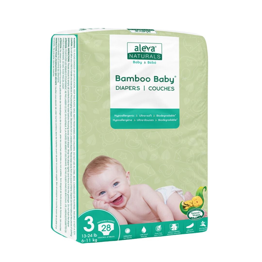 Click here for Aleva Naturals Bamboo Baby Diapers (Size 3) - 28 C... prices