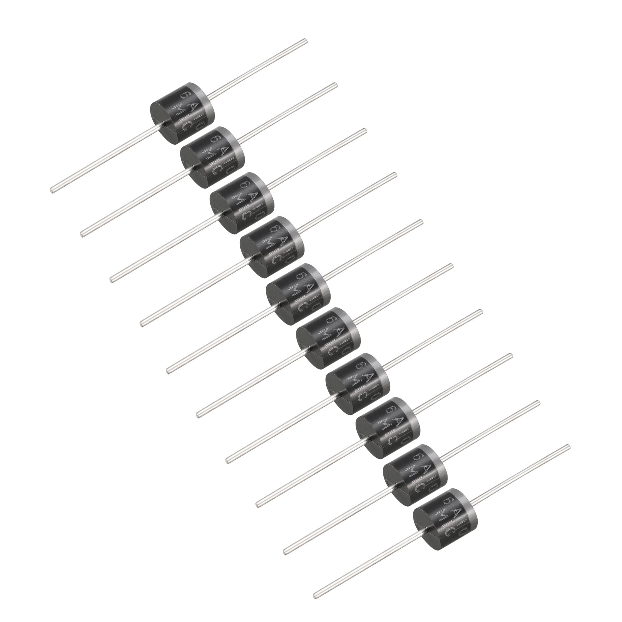 10 Pack 6A10 Rectifier Diode 6A 1000V Electronic Silicon Diodes ...