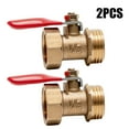 2pack 1 2 Male Female Npt Brass Ball Valve Water Air Tank Drain Shut