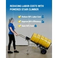 Electric Stair Climbing Hand Trucks Dolly 400W Motor 375 lbs Capacity ...
