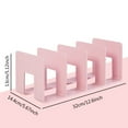 Acrylic Desktop Book Organizer with Multiple Compartments for Documents ...