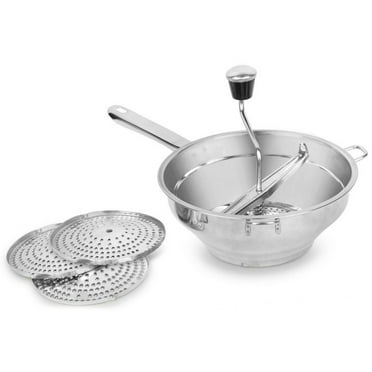 Food Mill Stainless Steel - 3 food grinder Discs - Potato ricer for ...
