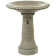 Solid Rock Stoneworks Lighthouse Birdbath 21" Tall x 18" Diameter 2pc Cypress Color - Walmart.com