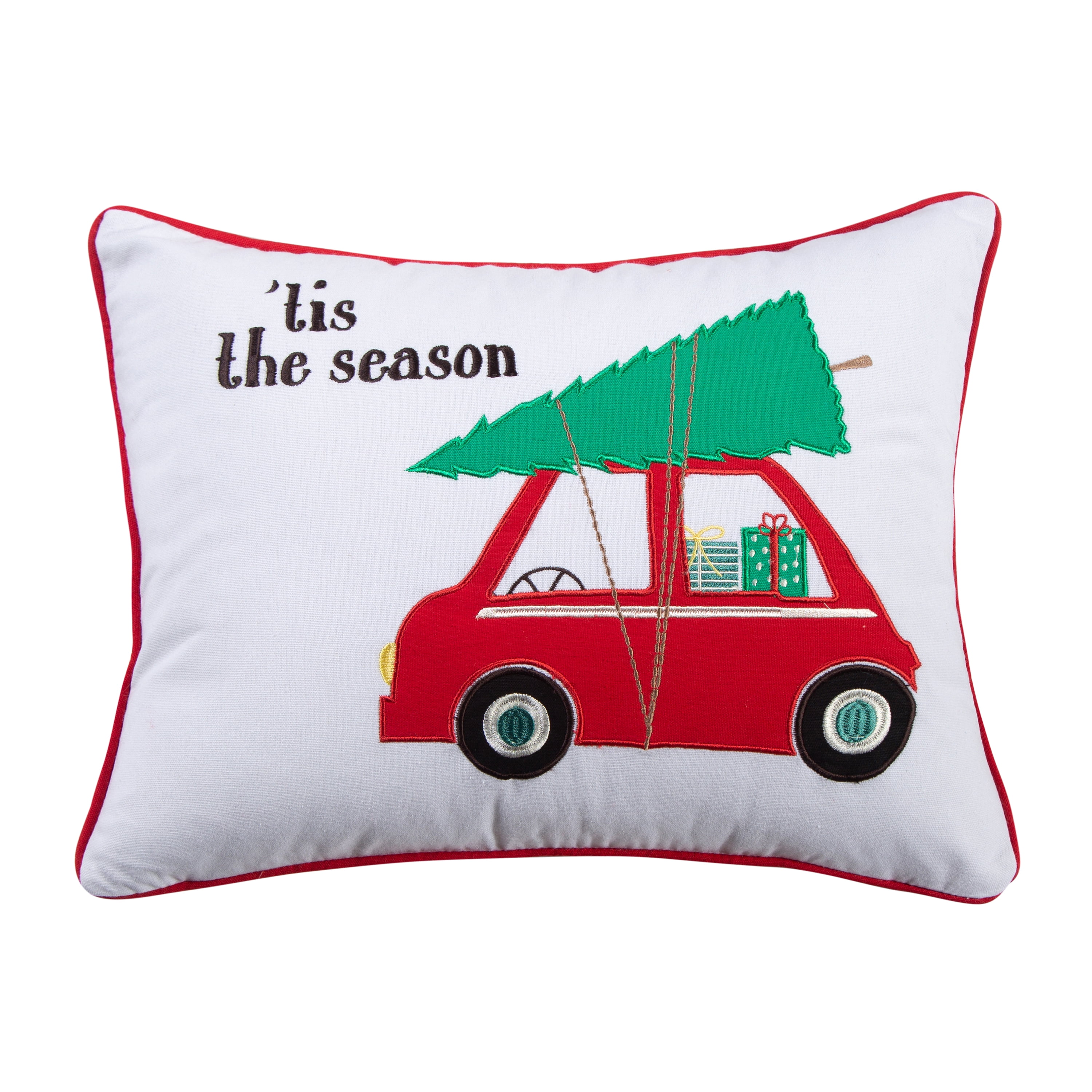 Merry & Bright by Levtex Home - Holly Jolly - Quilted Decorative Pillow ...