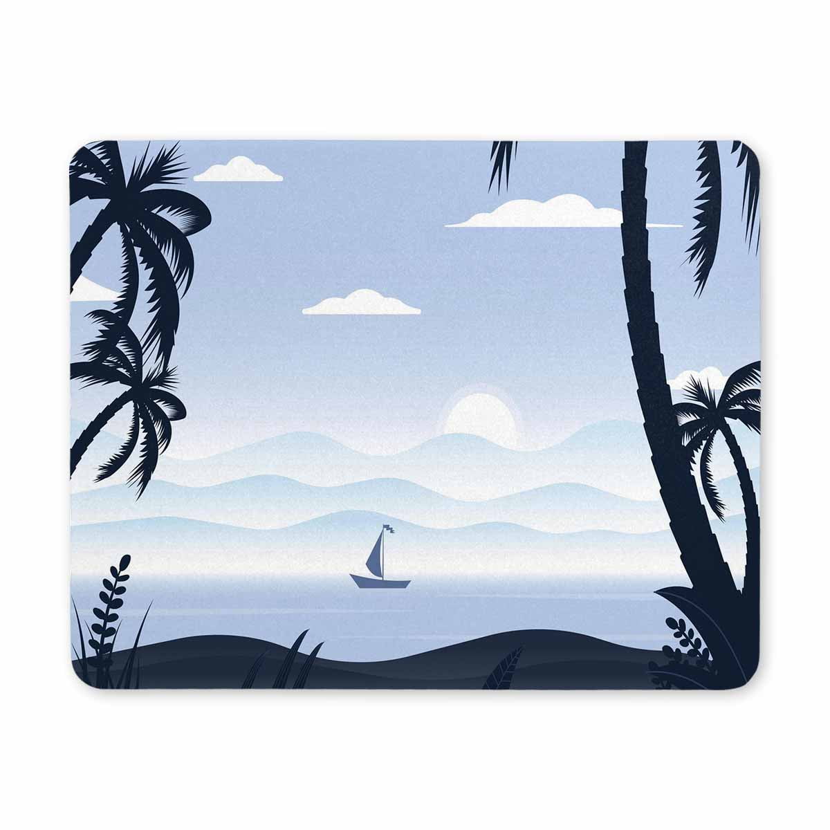 Beach Mouse pad Mousepad Non-Slip Rubber Base Mouse Pads for Computers ...