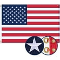 2PK 3'x5' ft American Flag Sewn Stripes Embroidered Stars Brass ...
