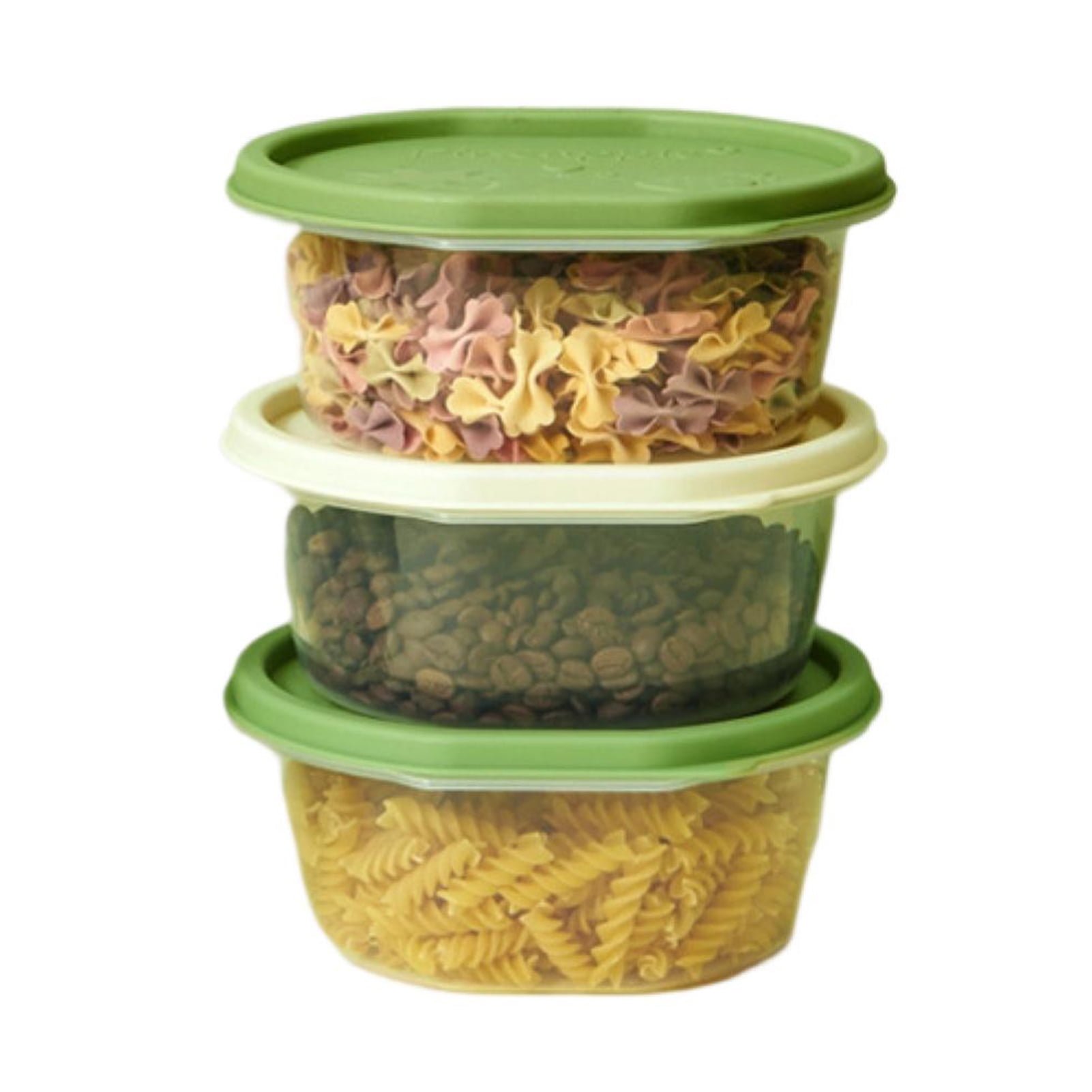 Manunclaims 3Pcs Refrigerator Storage Box Stackable Food Grade High ...