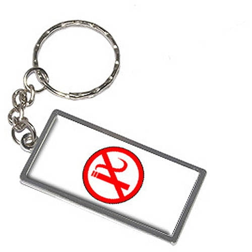 No Smoking Symbol Keychain Key Chain Ring - Walmart.com