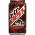 Mountain Dew Code Red Soda, 12 oz Can (Pack of 24), Caffeinated, Sugar ...