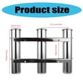 Upgrades Boats Fishing Rod Holder Steel 3 Tubes Mount Rack Marine ...