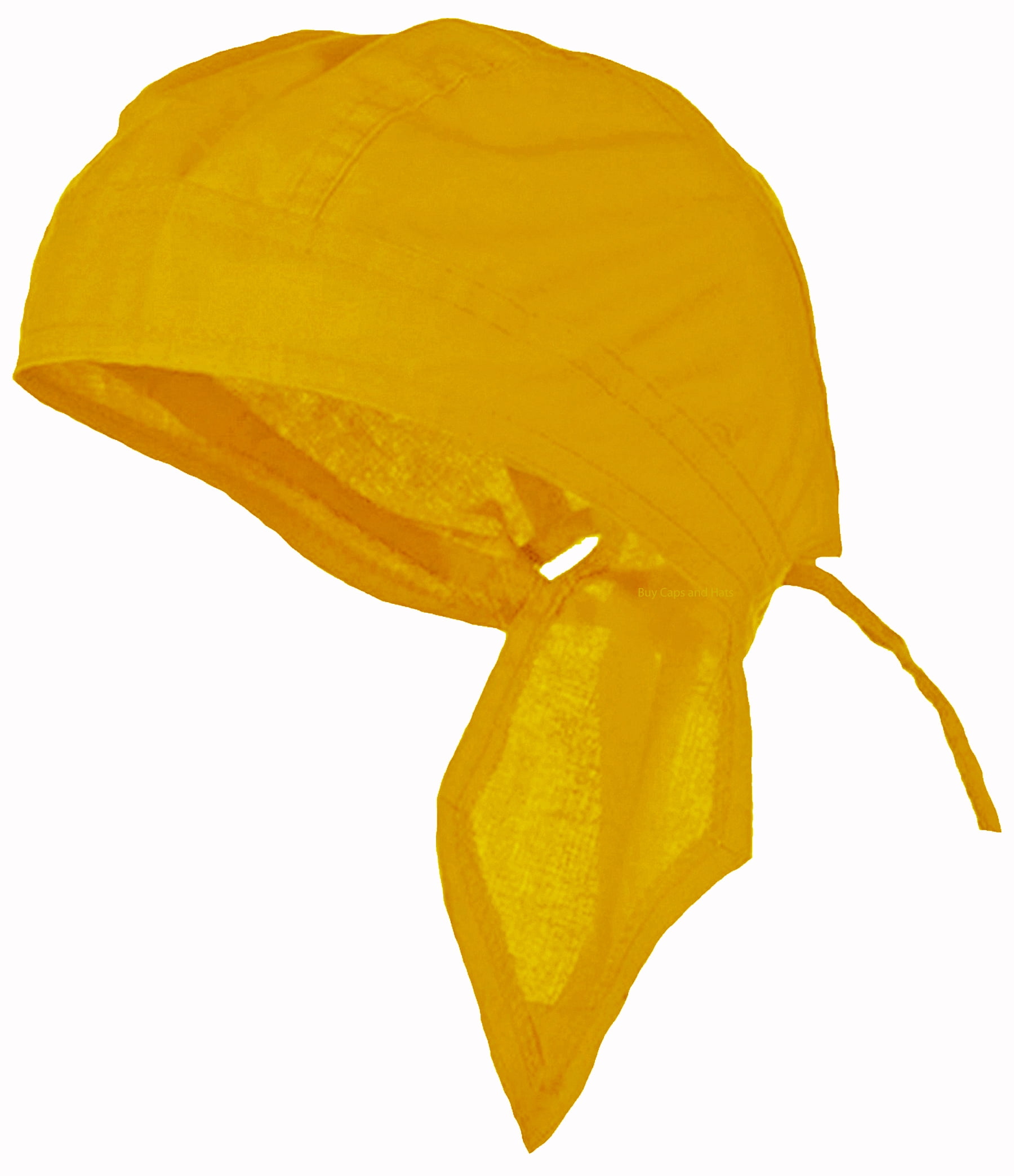 Golden Yellow Doo Rag Durag Chemo Headwrap Solid Color Bandana Cotton ...