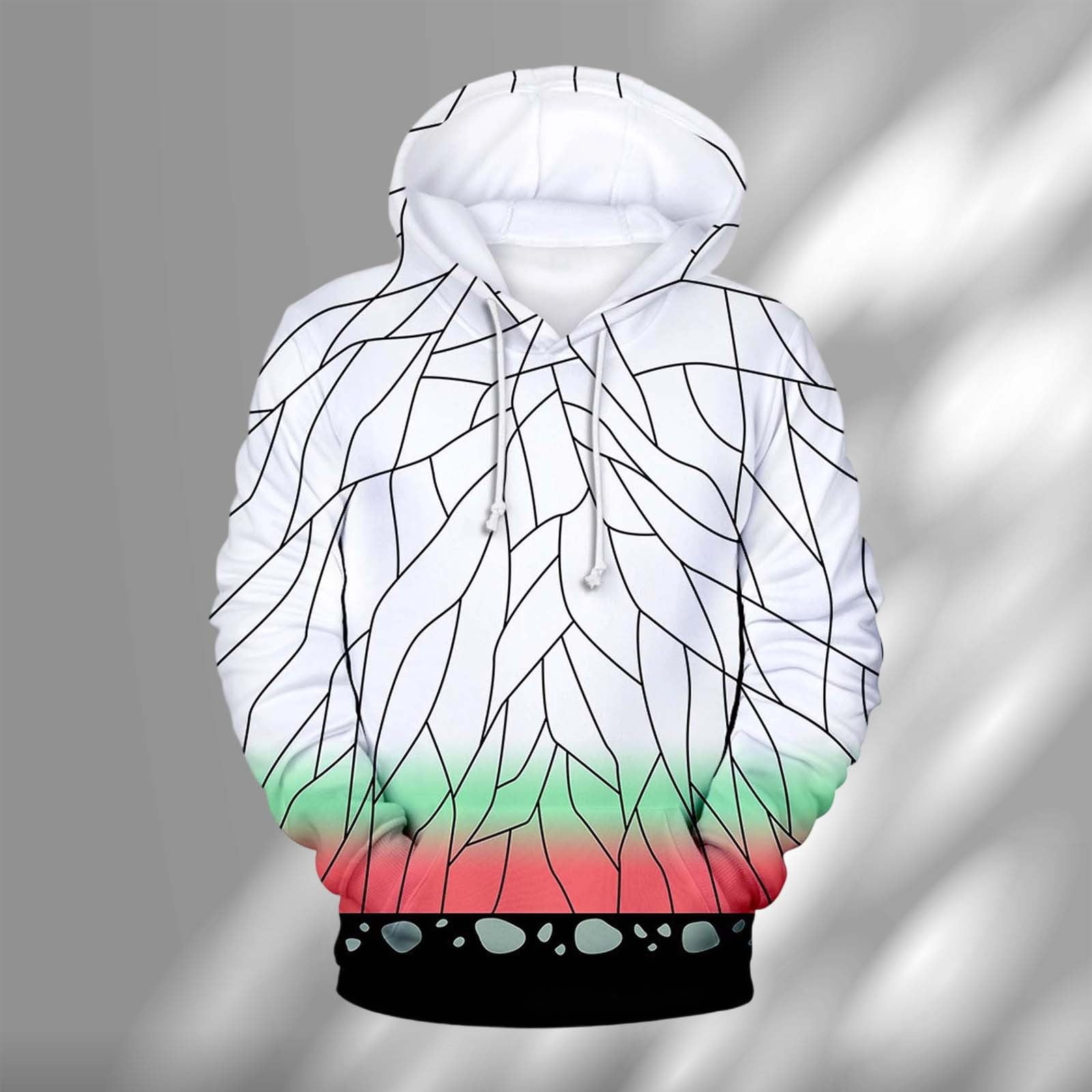 Click here for Whit3f1ve Demon Slayer Style Womens Casual Hooded... prices